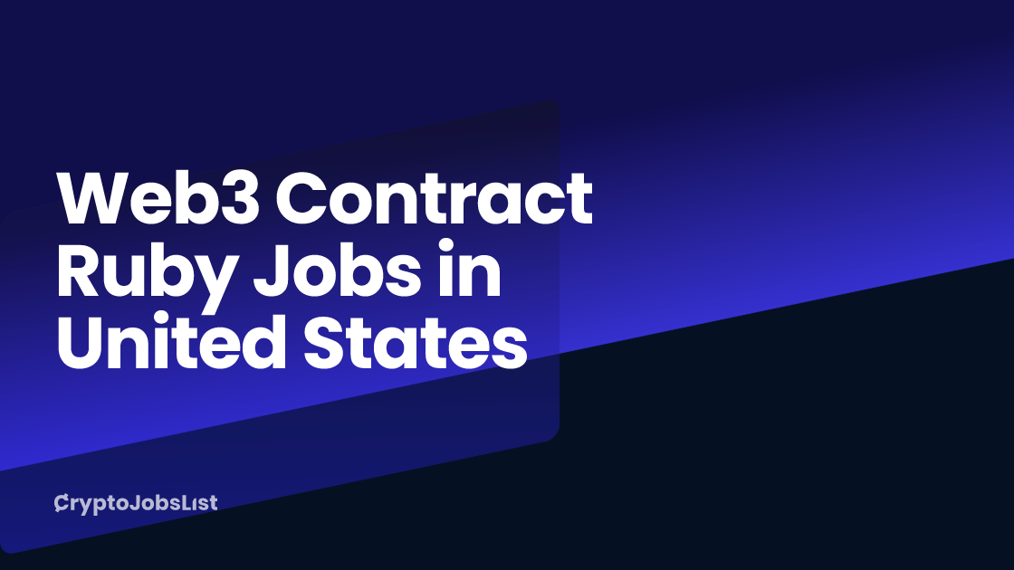 Best Web3 Contract Ruby Jobs in United States