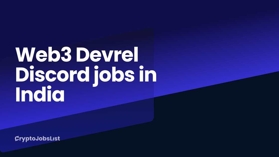 Best Web3 Devrel Discord Jobs in India
