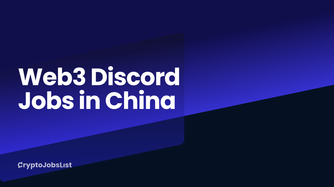 Best Web3 Discord Jobs in China