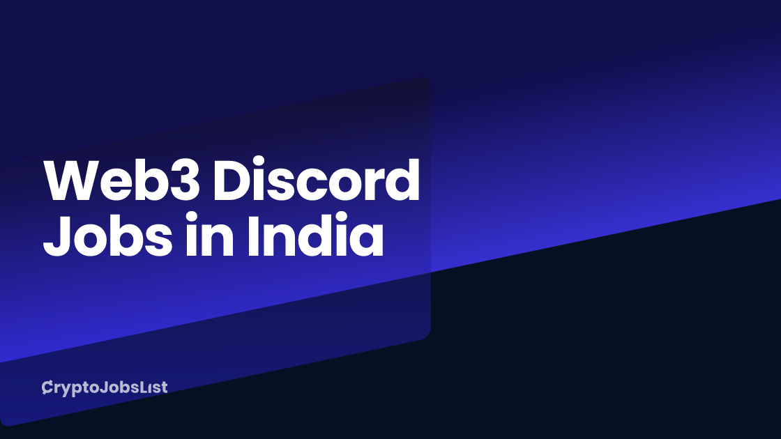 Web3 Discord Jobs in India