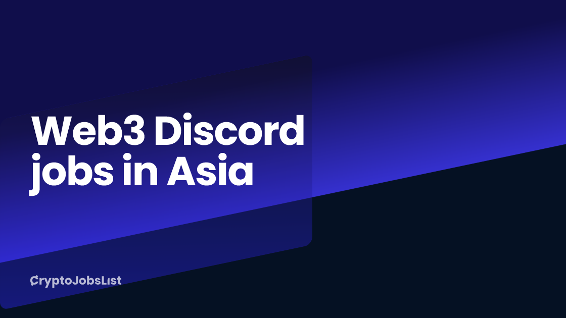 Web3 Discord Jobs in Asia