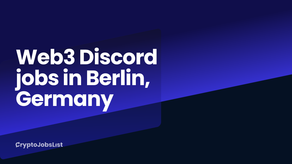 Best Web3 Discord Jobs in Berlin, Germany