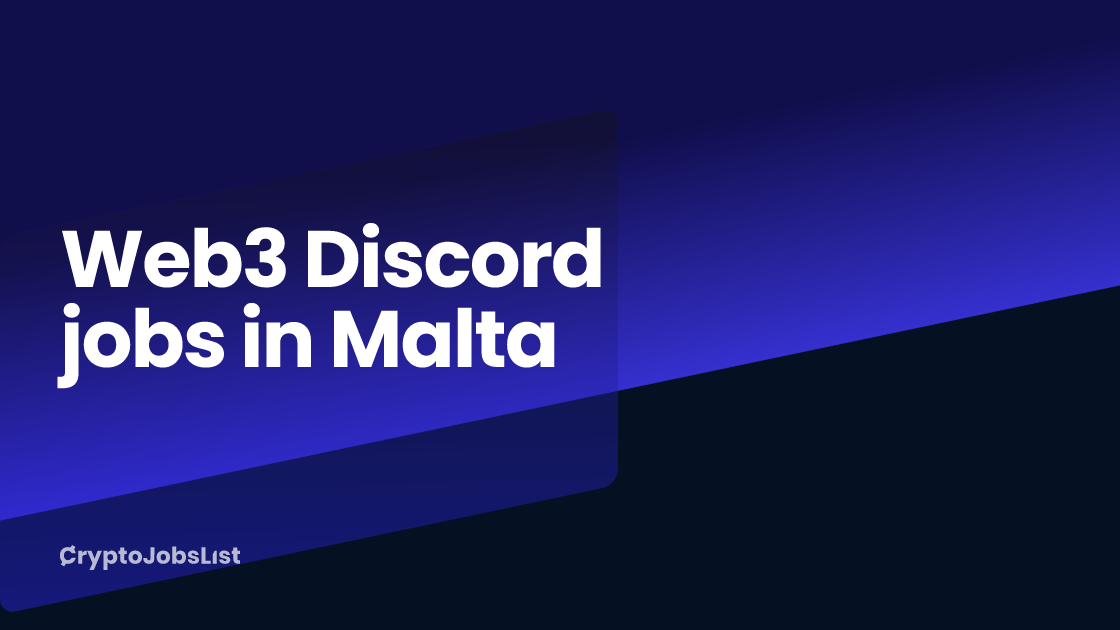 Web3 Discord jobs in Malta - Mar 2025 (2 New)