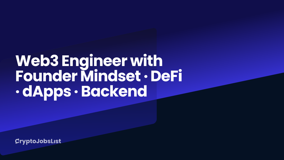 @pybast - Web3 Engineer with Founder Mindset · DeFi · dApps · Backend in Paris, France. Remote ...
