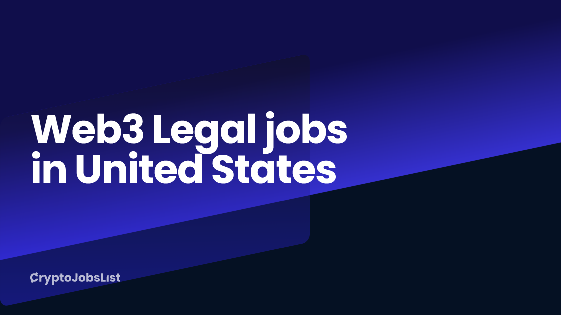 Web3 Legal Jobs in United States - $72k-$269k/year