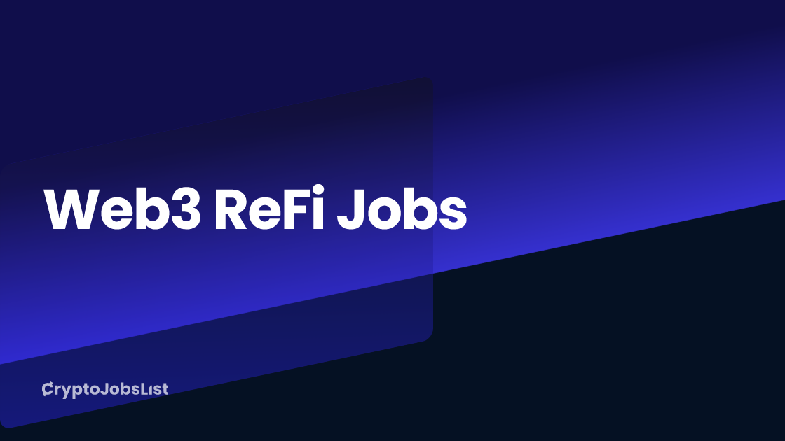 Best Web3 ReFi Jobs