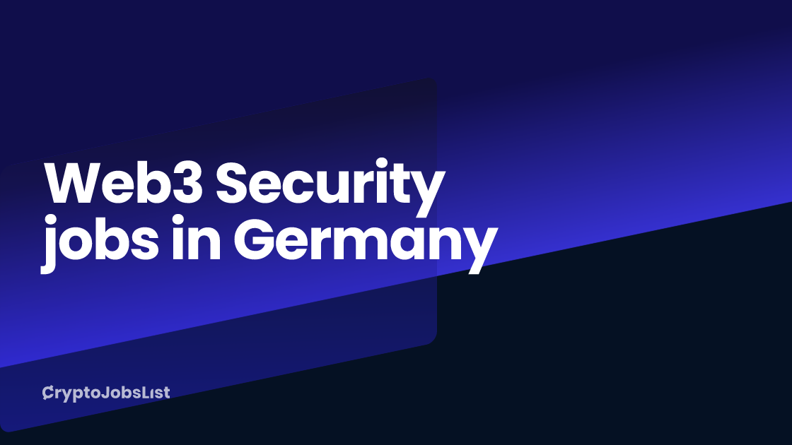 Web3 Security Jobs in Germany