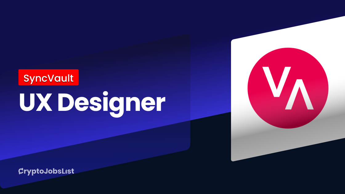 SyncVault is hiring UX Designer. Remote